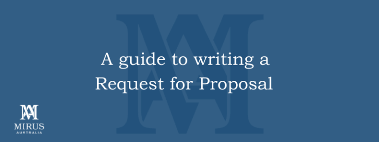 How to write a Request for Proposal (RFP) template - Mirus Australia
